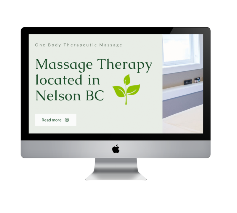 One Body Massage Nelson Bc Web Design And Development